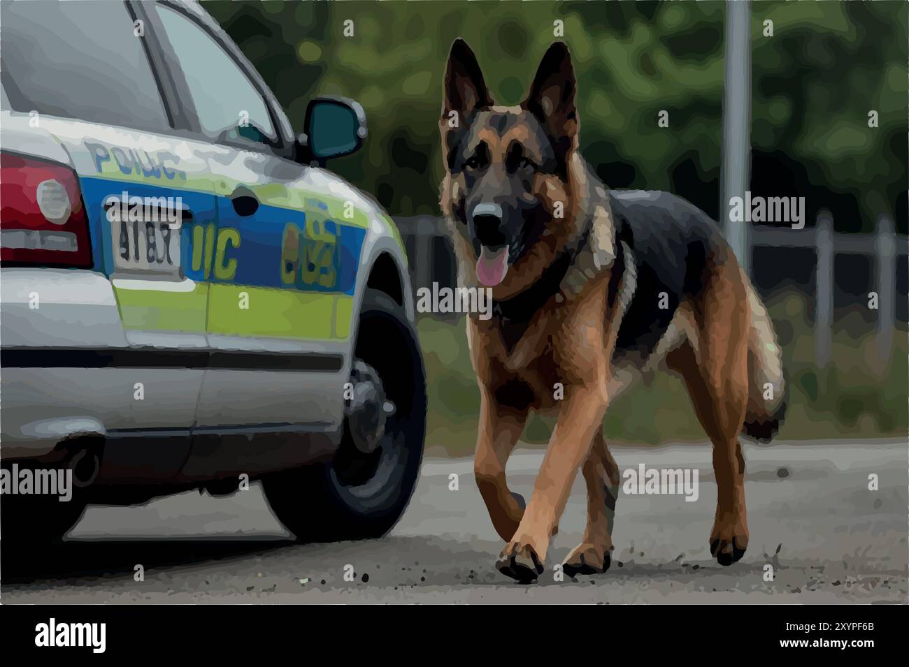 Police Dogs Keep Our Communities Safe Stock Vector Image & Art - Alamy