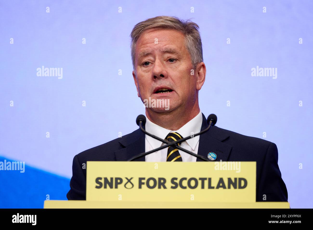 Edinburgh Scotland, UK 30 August 2024. Keith Brown MSP at the SNP 90th ...