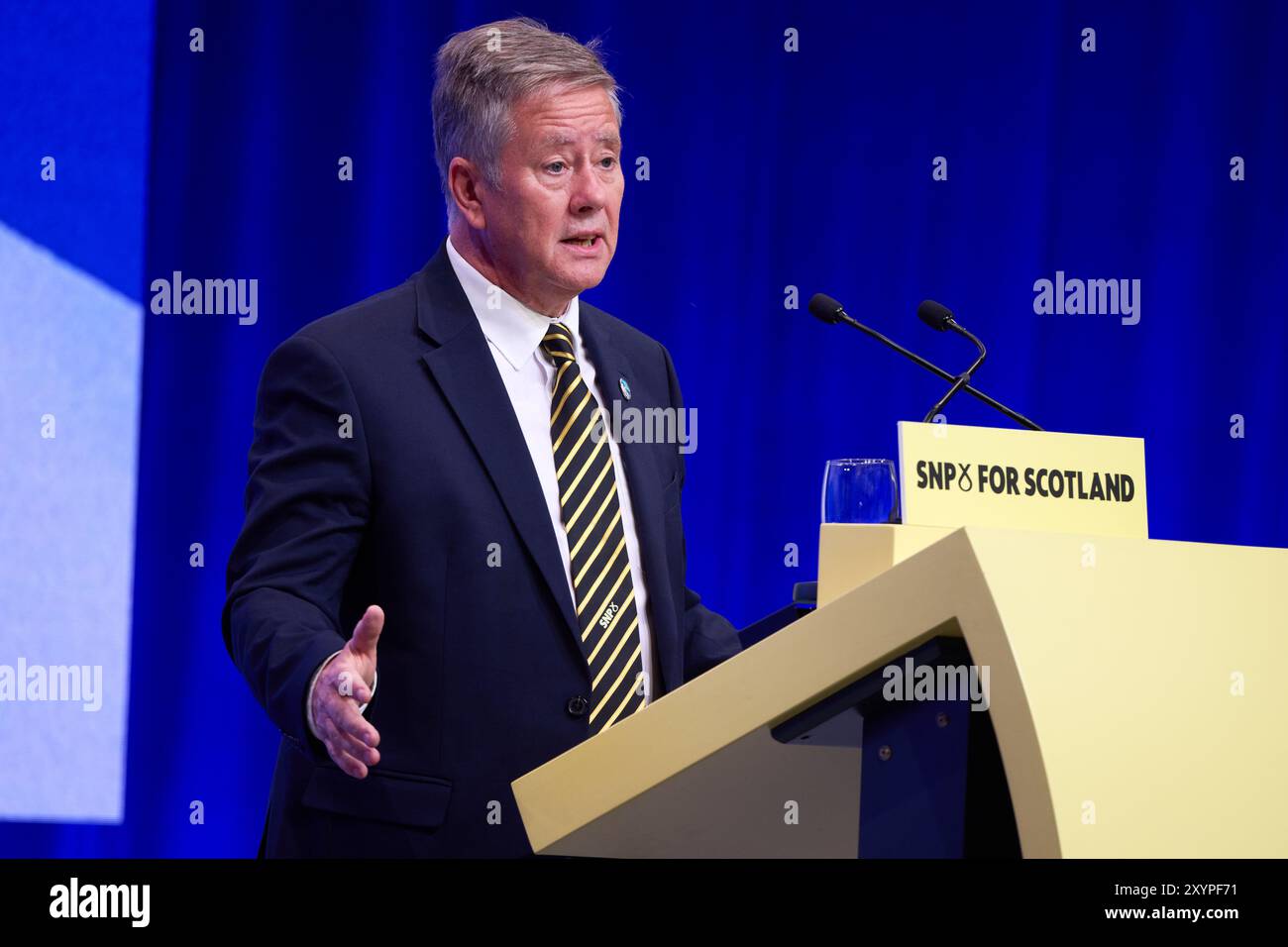 Edinburgh Scotland, UK 30 August 2024. Keith Brown MSP at the SNP 90th ...