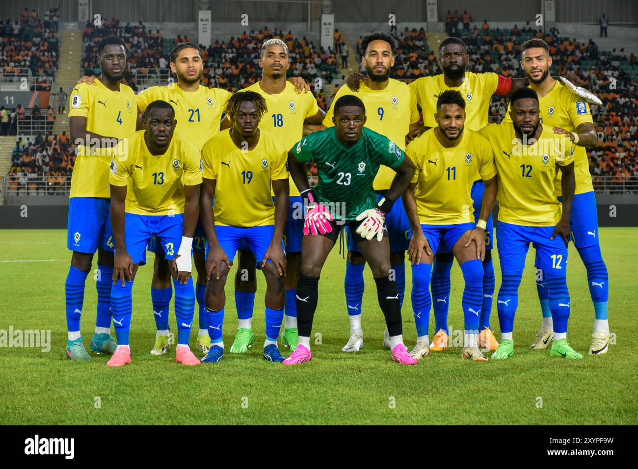 ABIDJAN, COTE D'IVOIRE - JUNE 7: Gabon during the 2026 FIFA World Cup ...