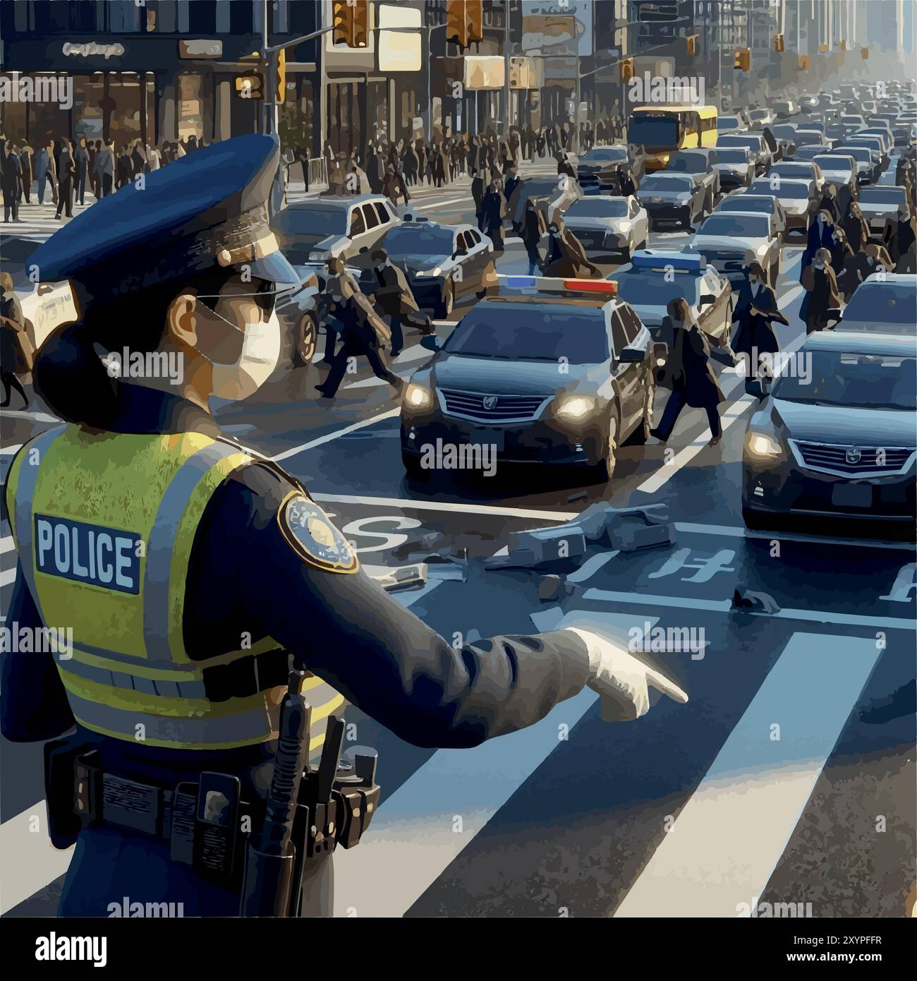 Uniform duty cars Stock Vector Images - Alamy