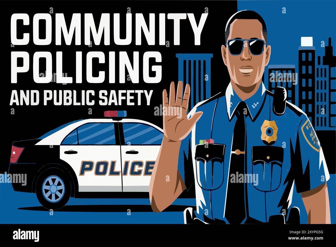 Community Policing Improves Trust and Security in Neighborhoods Stock ...