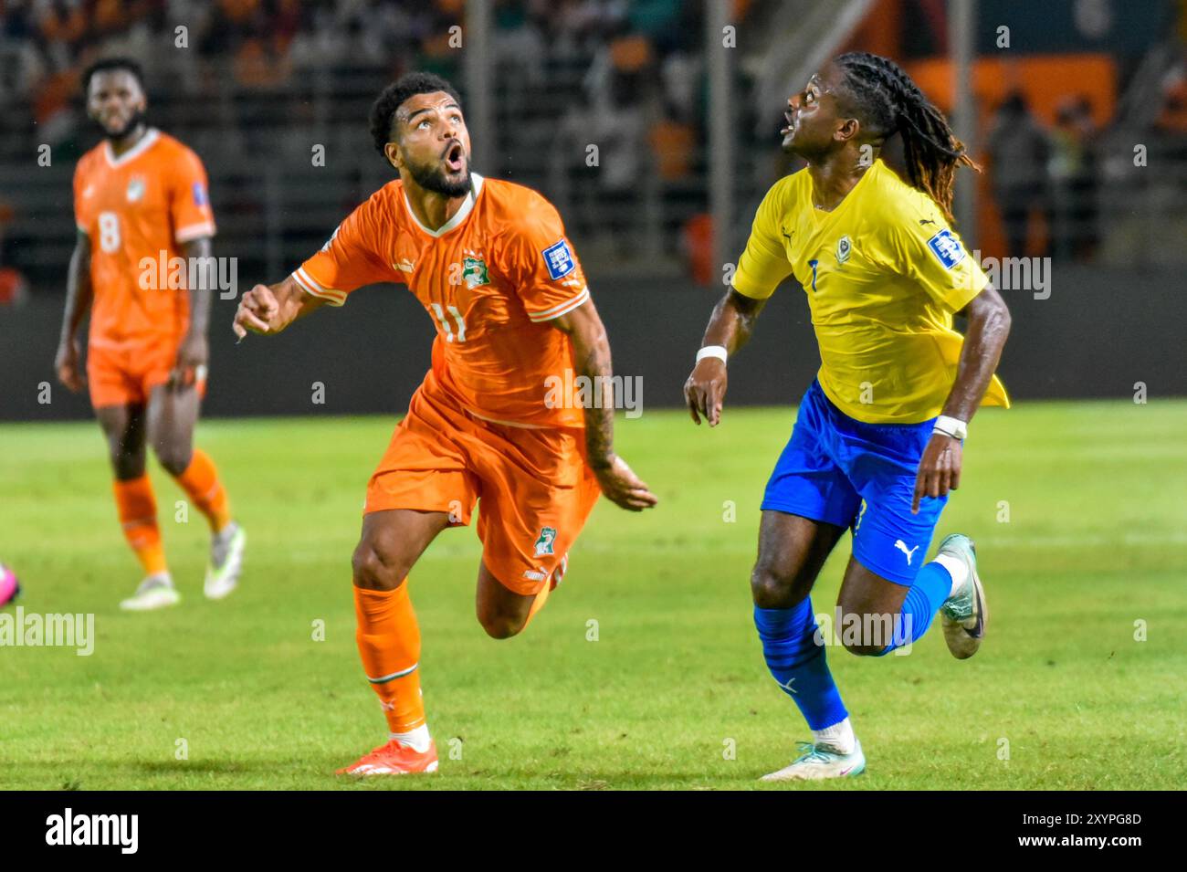 ABIDJAN, COTE D'IVOIRE - JUNE 7: Christopher Operi of Cote D'Ivoire and ...