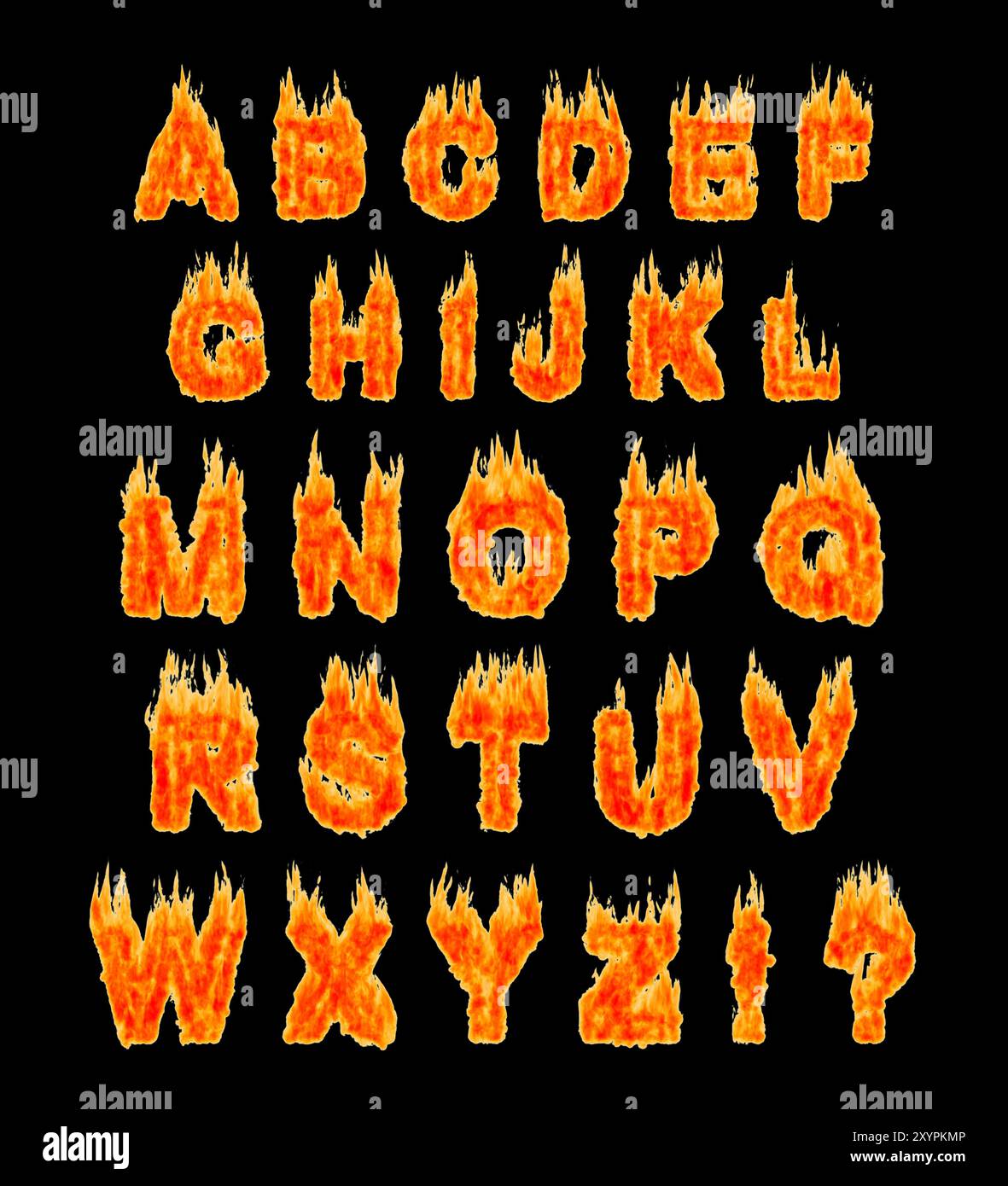 Burning alphabet hi-res stock photography and images - Alamy