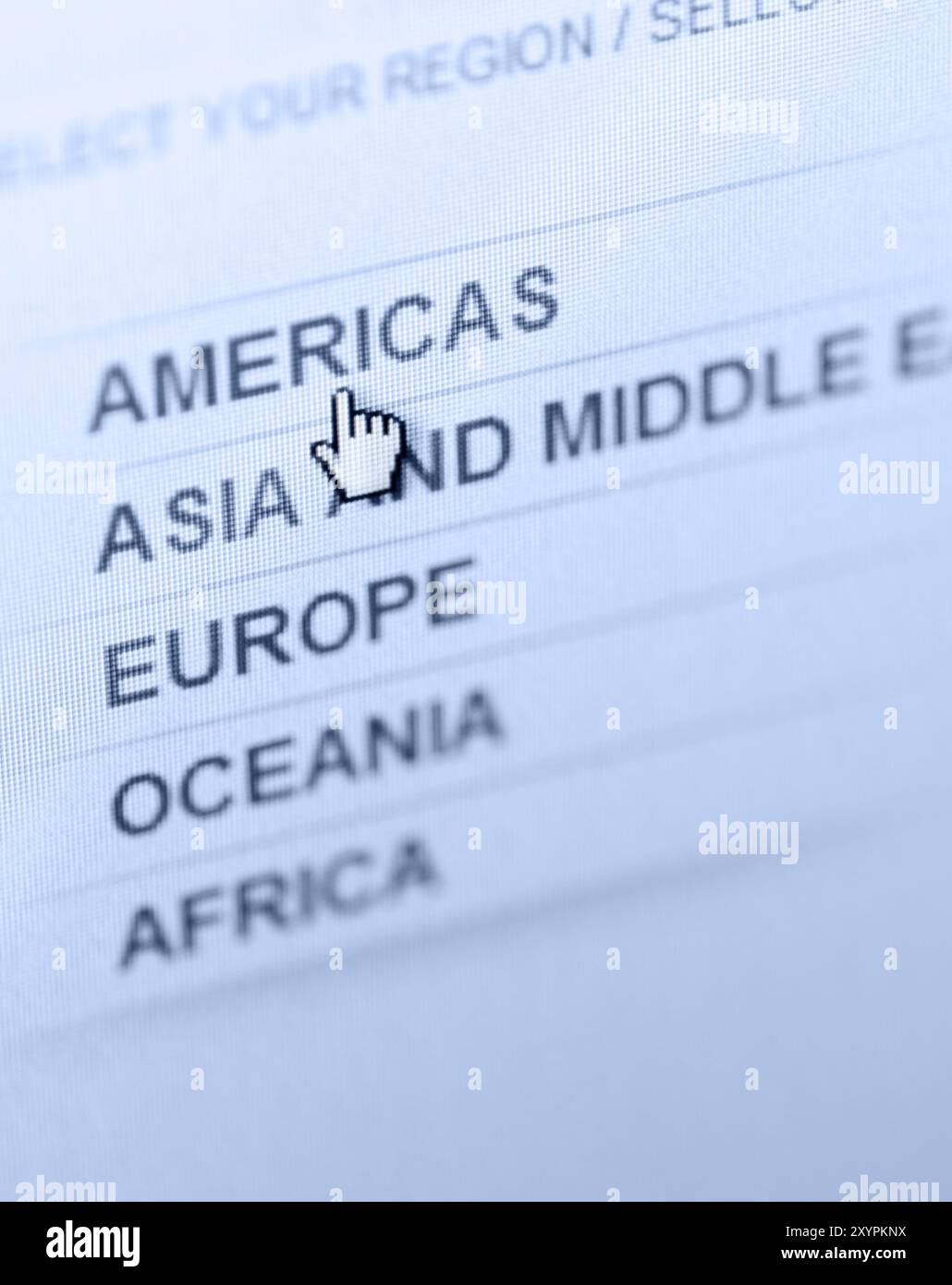 Language selection screen hi-res stock photography and images - Alamy