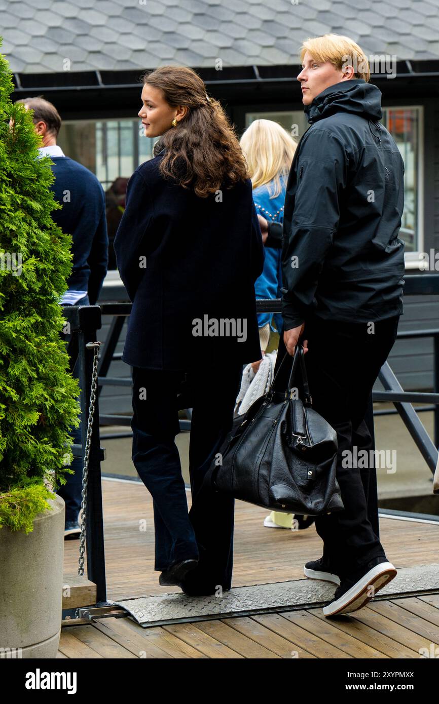 Geiranger, Norway. 30th Aug, 2024. Prince Sverre Magnus, Amalie Giæver ...