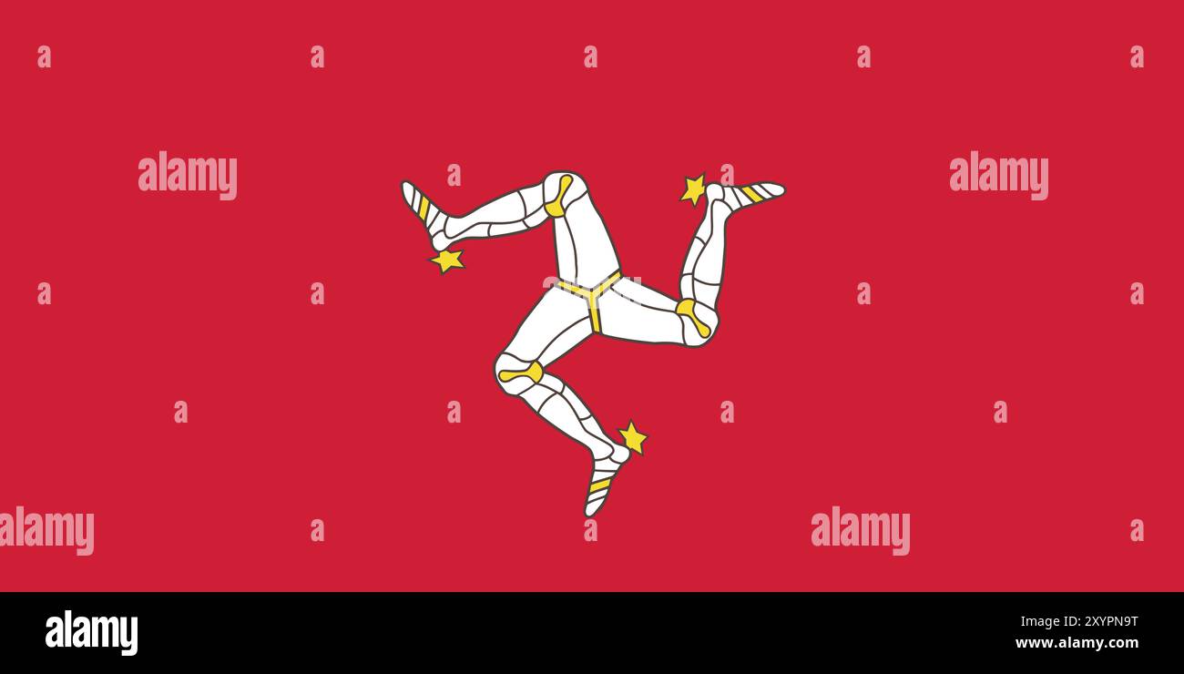 Flag of isle of man vector hi-res stock photography and images - Alamy