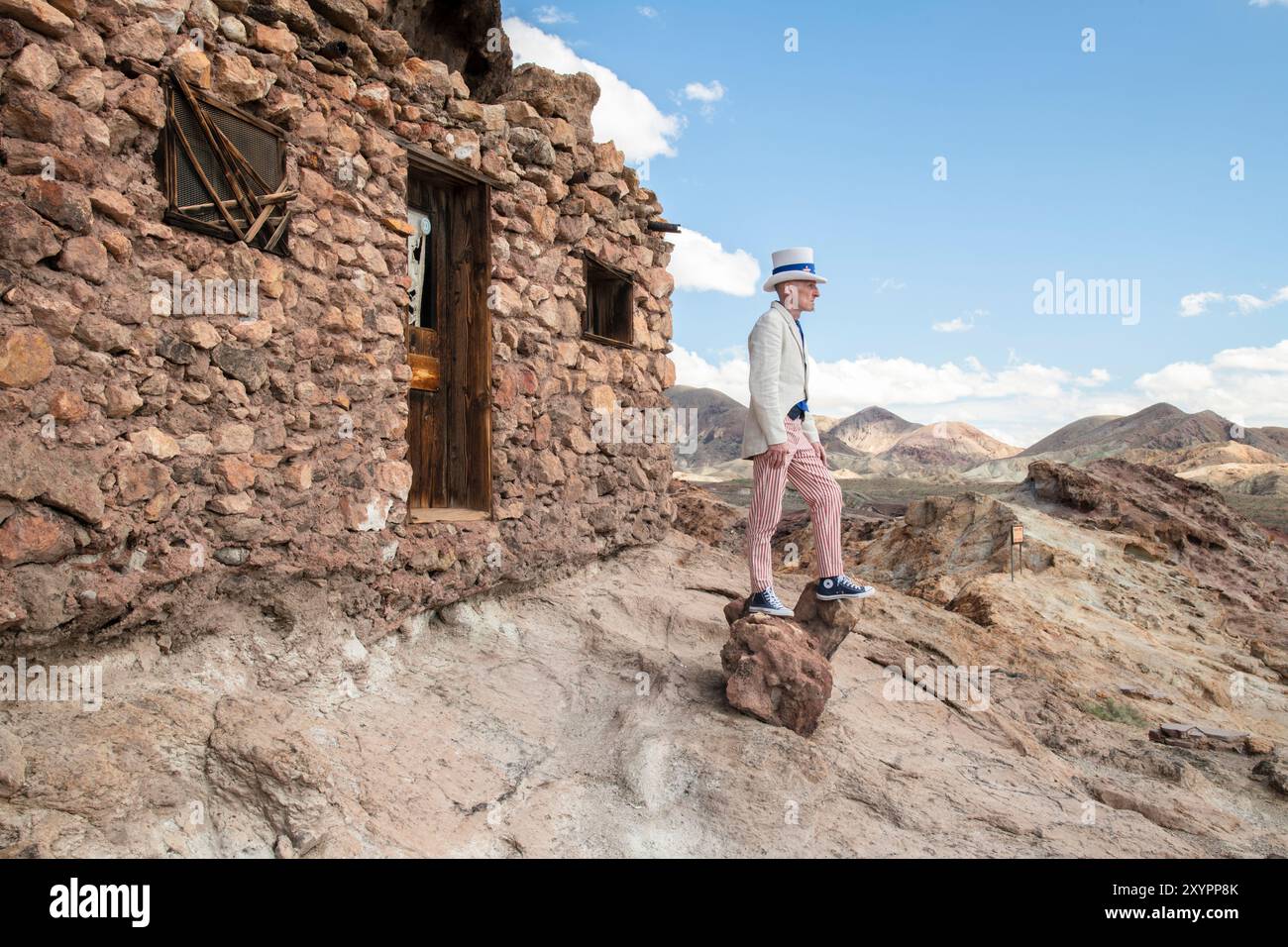 USA, California, Mojave desert, Route 66, Barstow, Calico Ghost Town ...