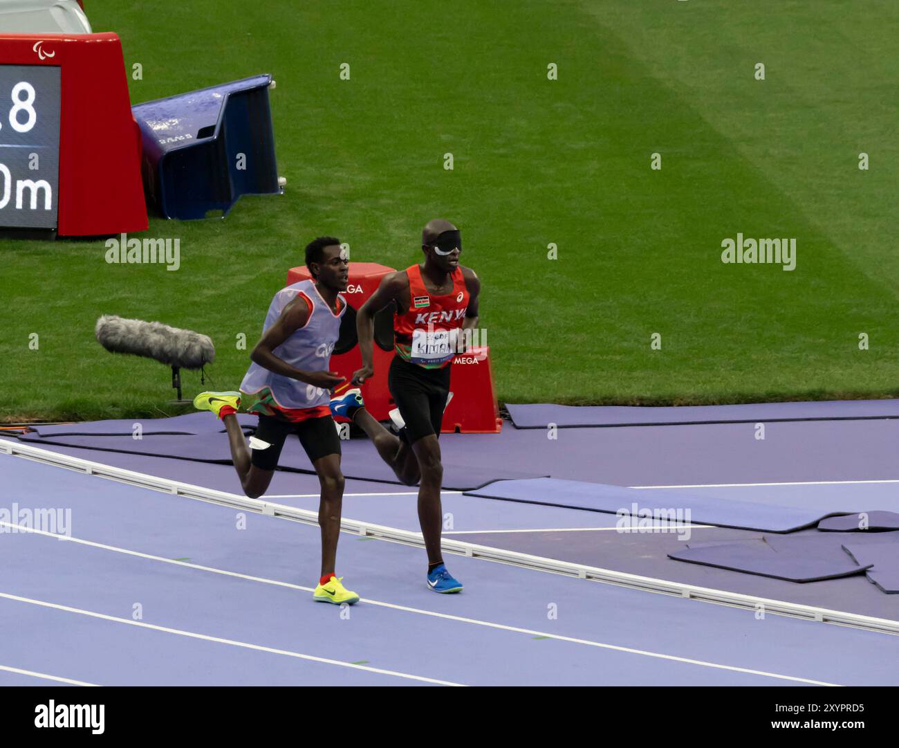 Paris, France - 08 30 2024: Olympic Games Paris 2024. View of men's ...