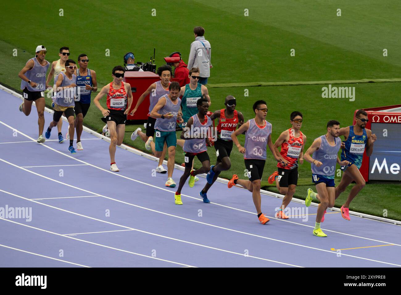Paris, France - 08 30 2024: Olympic Games Paris 2024. View of men's ...