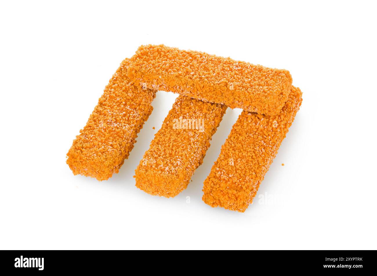 Heap of Raw Fish Sticks Isolated on White Background Stock Photo - Alamy