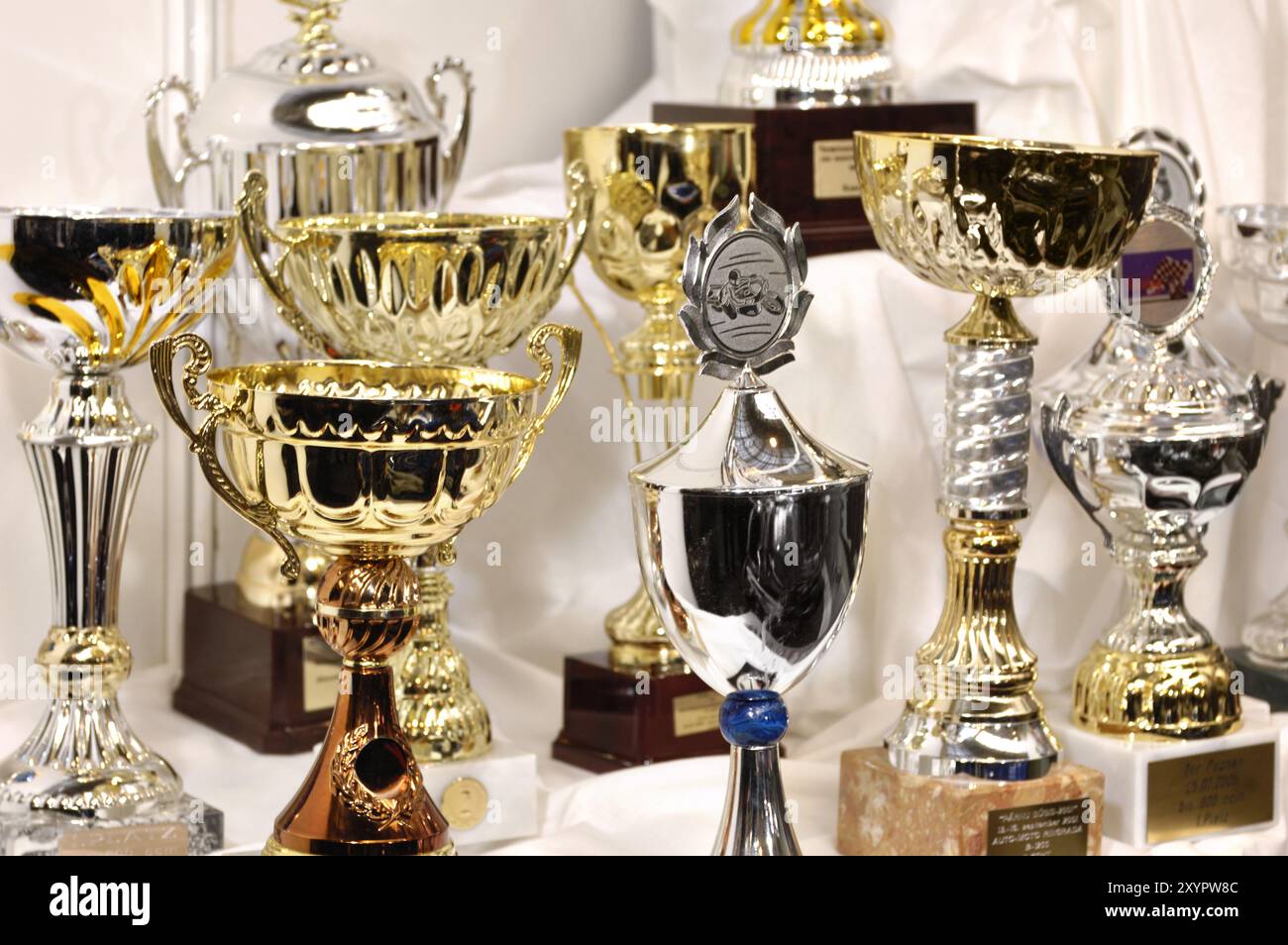 Gold trophy award icon over hi-res stock photography and images - Alamy