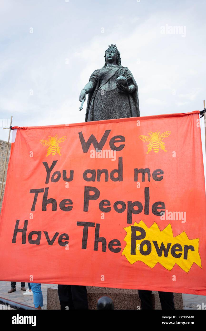 Windosr, England. 30th Aug 2024. Extinction Rebellion starts its 3 day ...