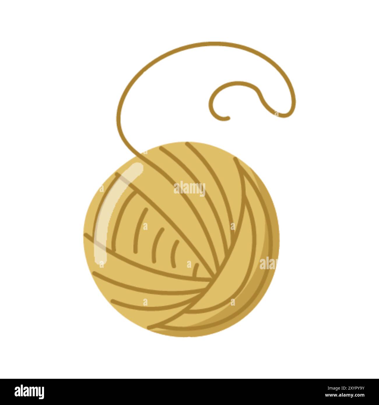 Ball wool thread textile Stock Vector Images - Alamy