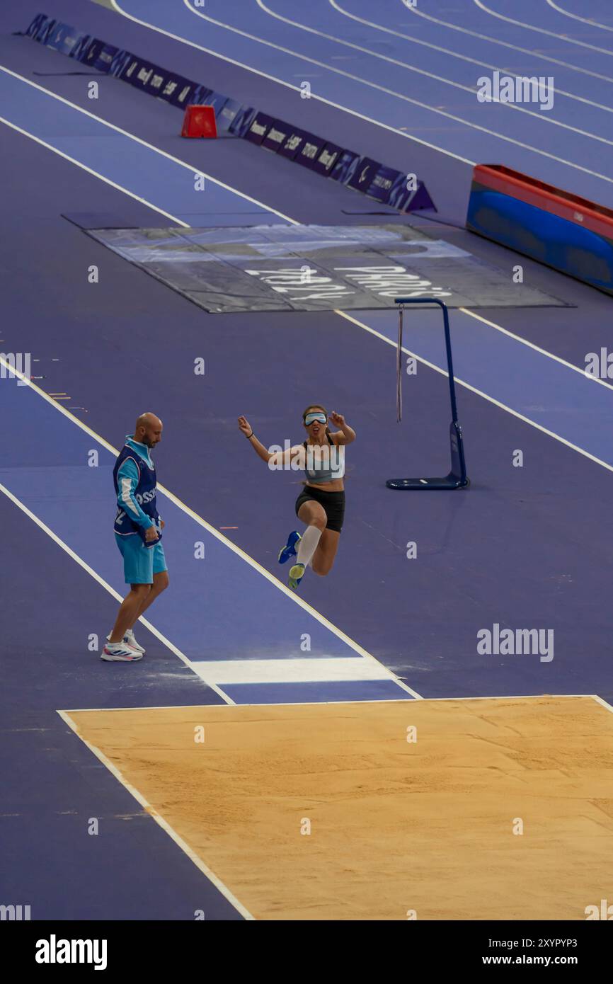 Paris, France - 08 30 2024: Olympic Games Paris 2024. View of women's ...