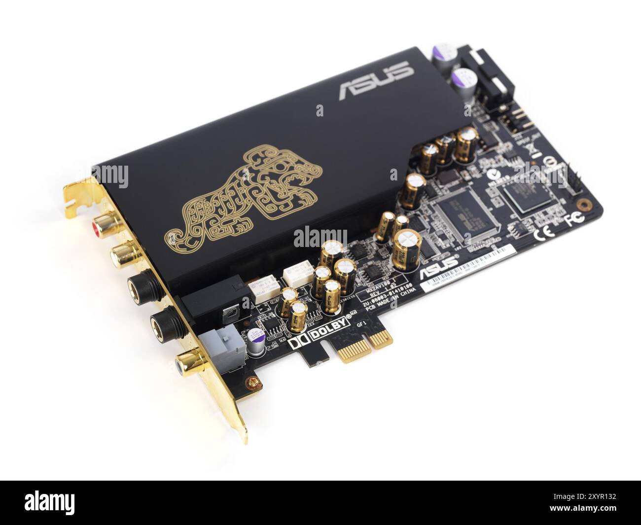 Computer sound card ASUS Xonar Essense isolated on white background ...