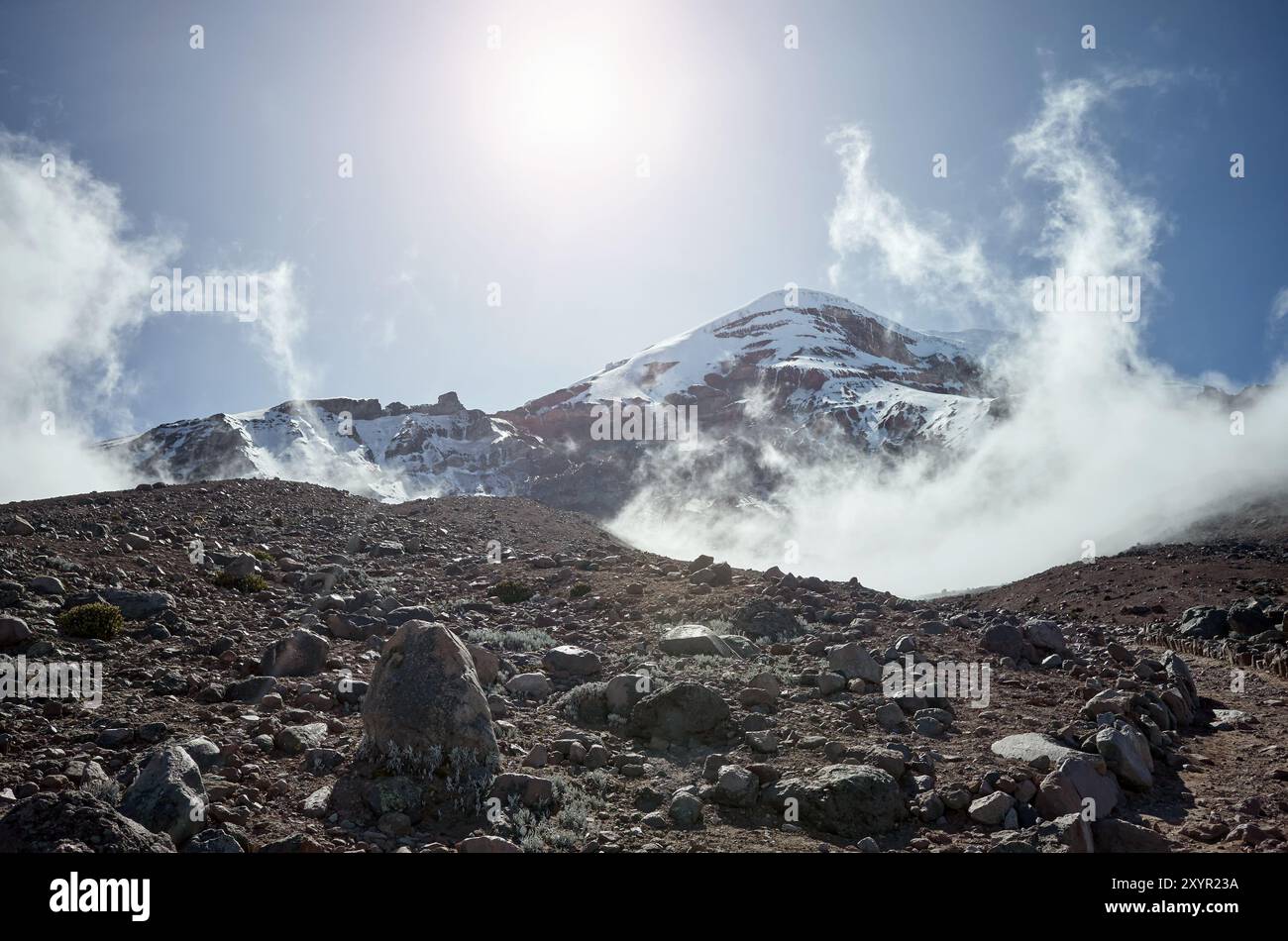Picture of the Chimborazo volcano, Ecuador Stock Photo - Alamy