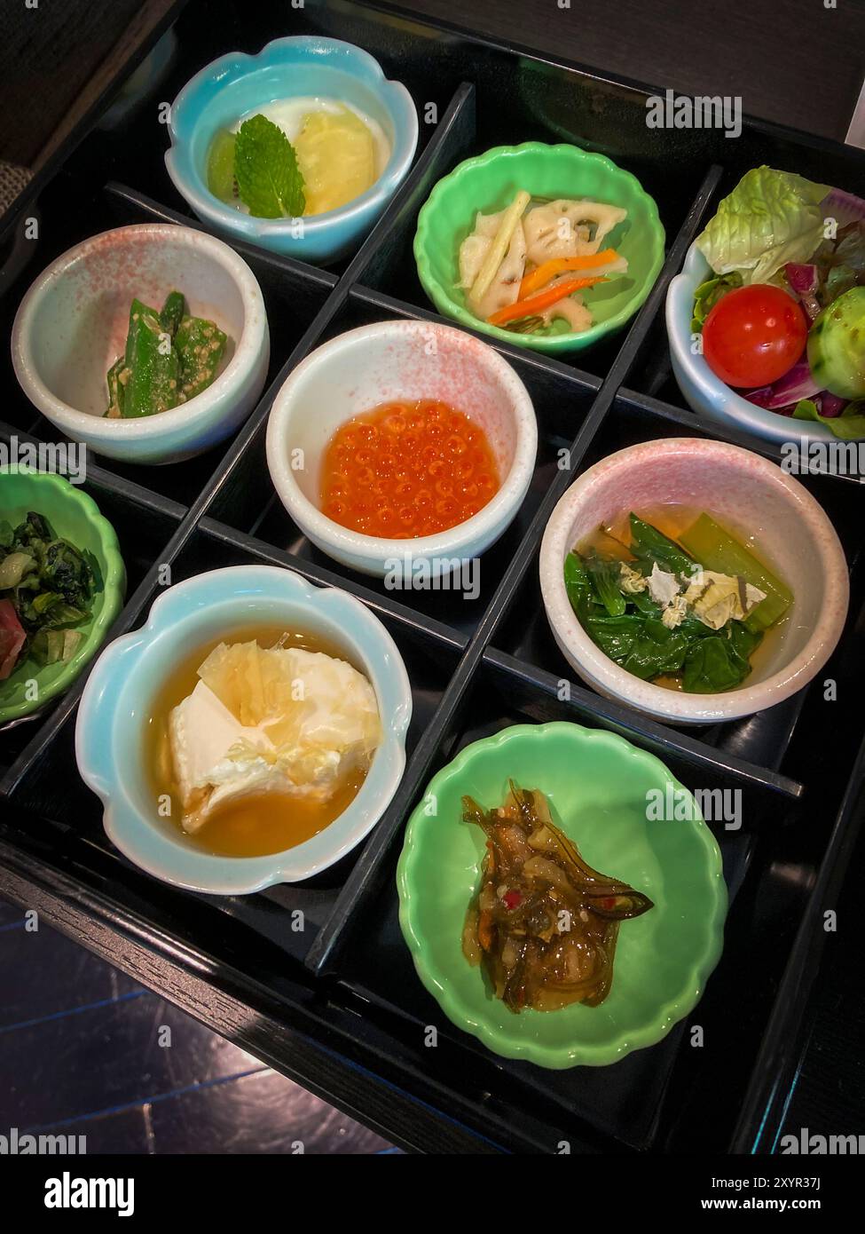 Japan, Sapporo. Typical Japanese Breakfast in a Restaurant. June 11 ...