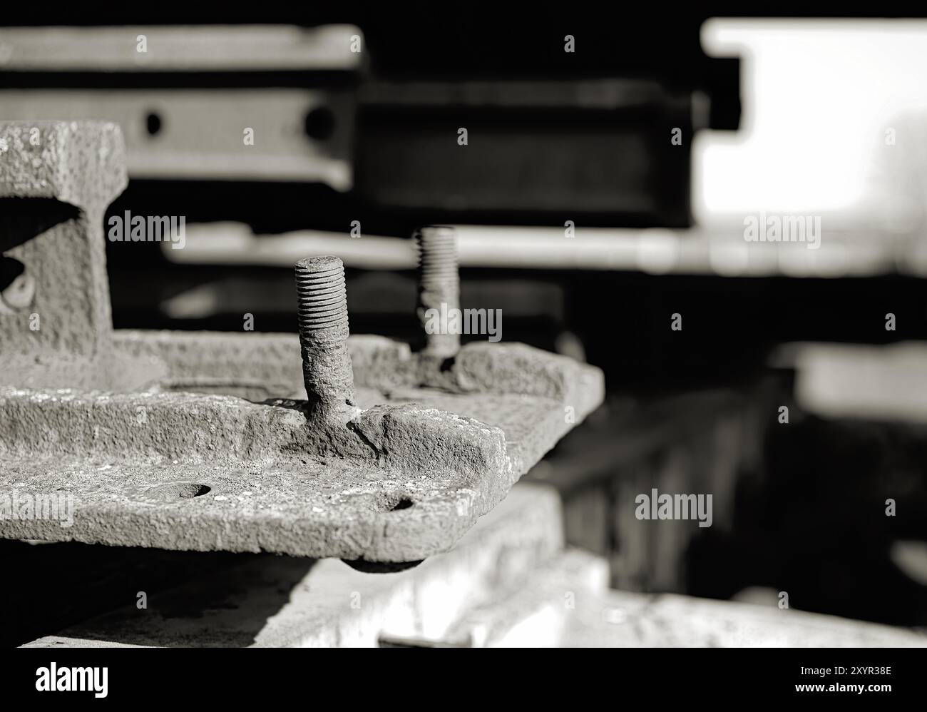 Rusted component with screws in a scrapyard Stock Photo - Alamy