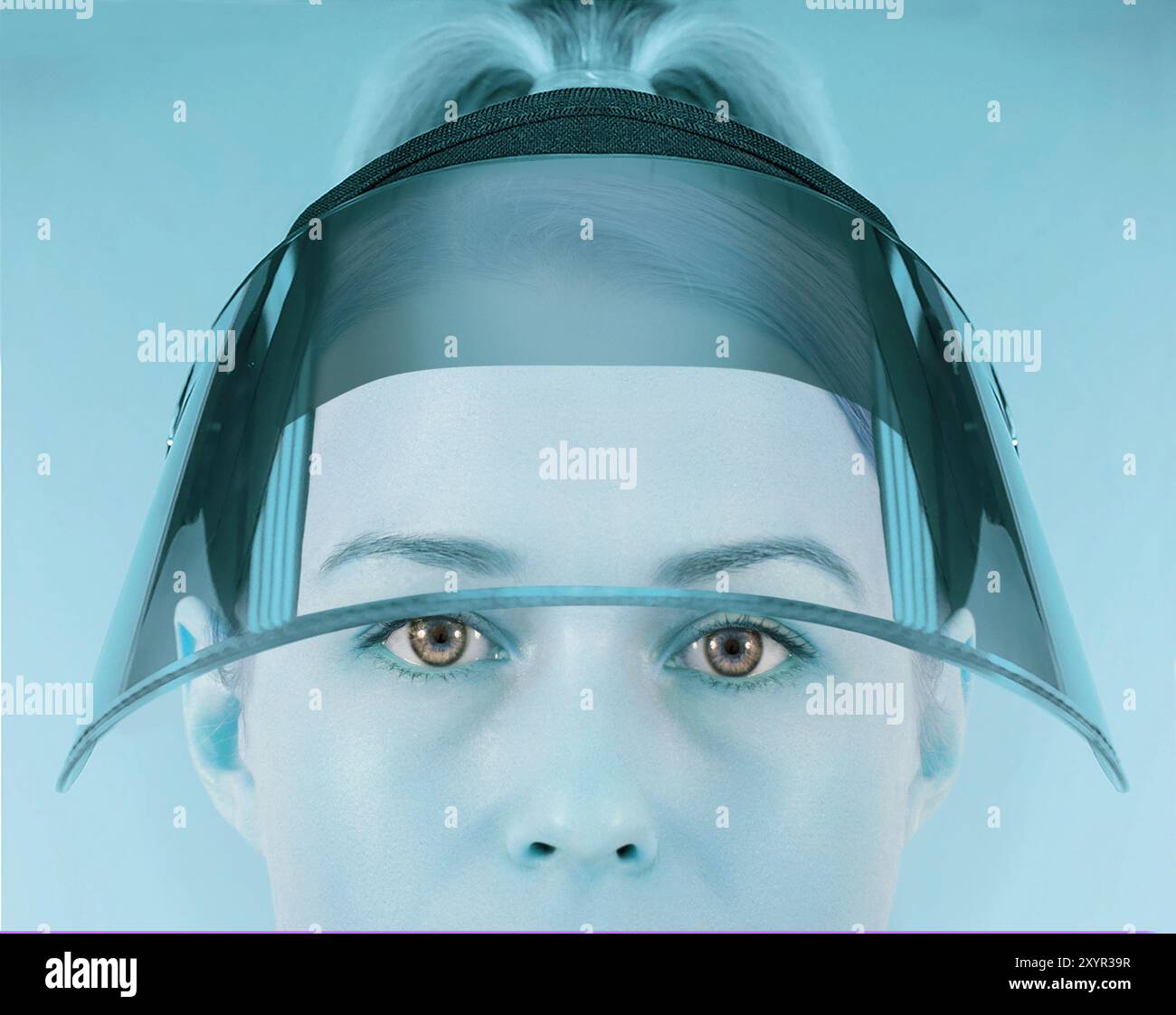 Face shield photos hi-res stock photography and images - Alamy