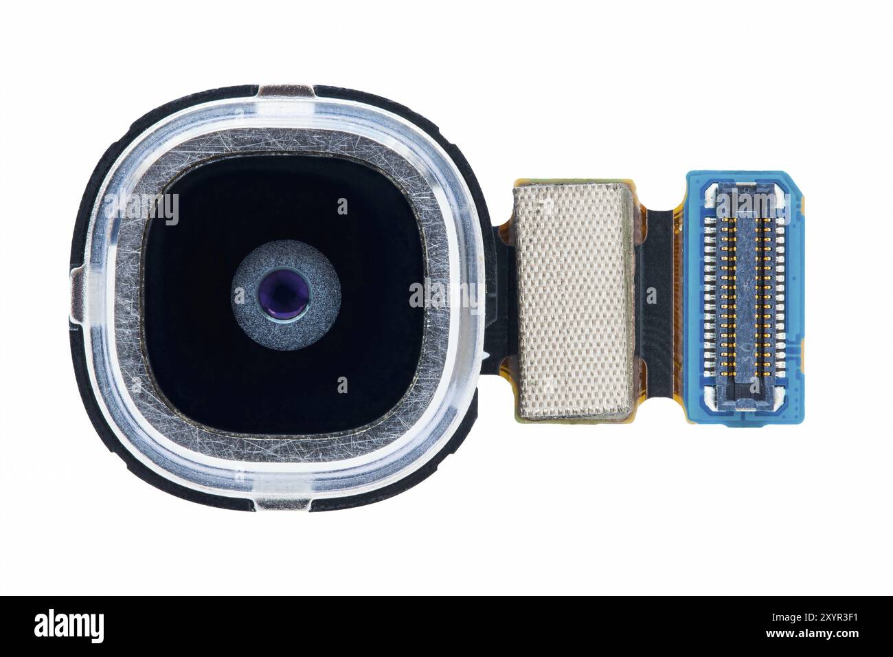 Camera part for smart phone isolate on white background Stock Photo - Alamy