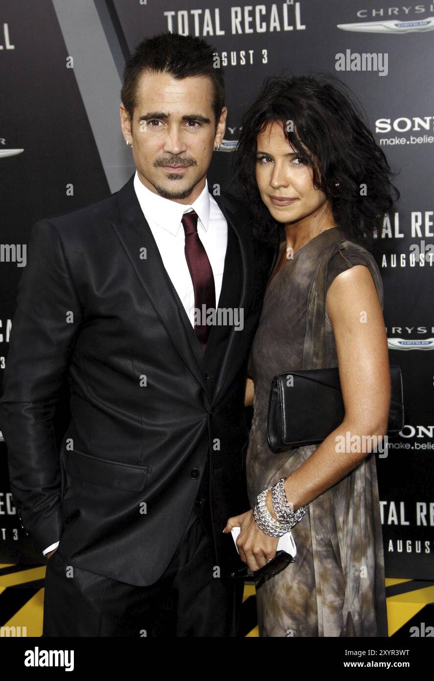 Colin Farrell and Claudine Farrell at the Los Angeles premiere of ...