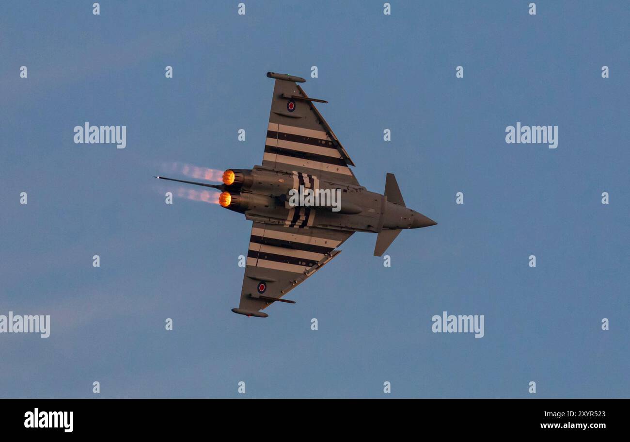 Bournemouth, Dorset, UK. 30th August 2024. An RAF Eurofighter Typhoon ...