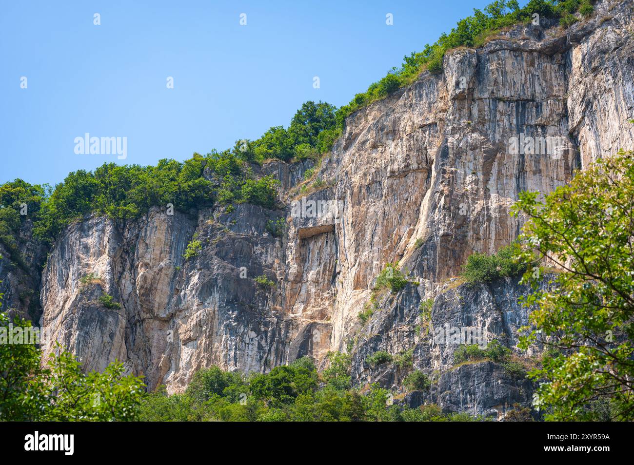 The via ferrata monte albano near mori hi-res stock photography and ...