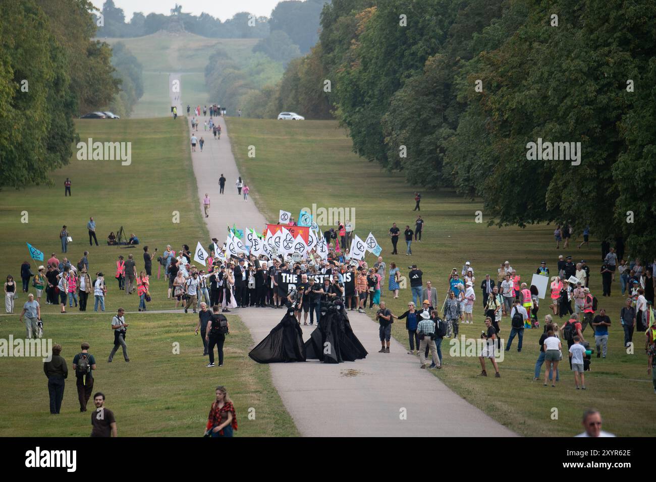 Windsor, UK. 30th August, 2024. Extinction Rebellion carried out a ...