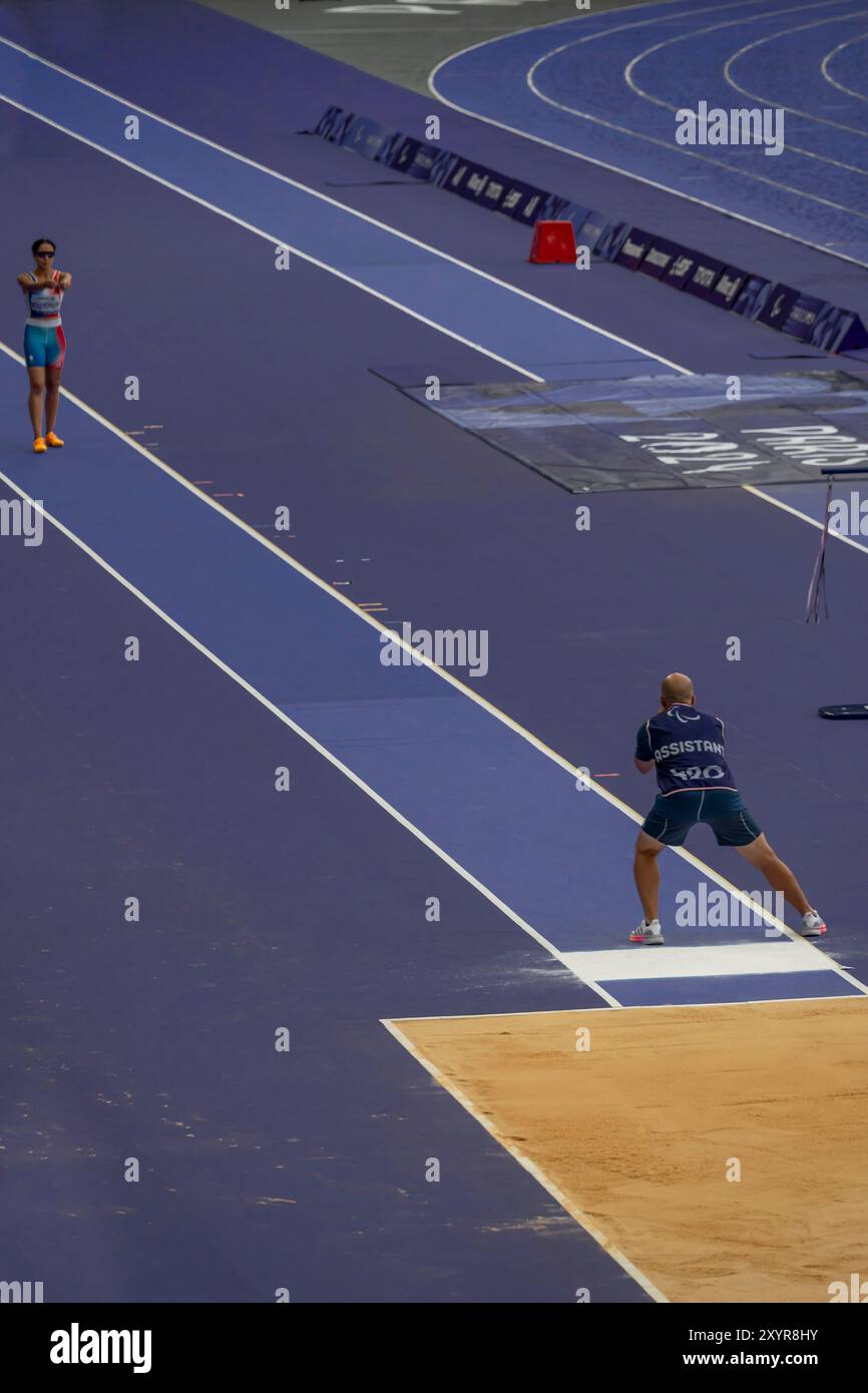 Paris, France - 08 30 2024: Olympic Games Paris 2024. View of women's ...