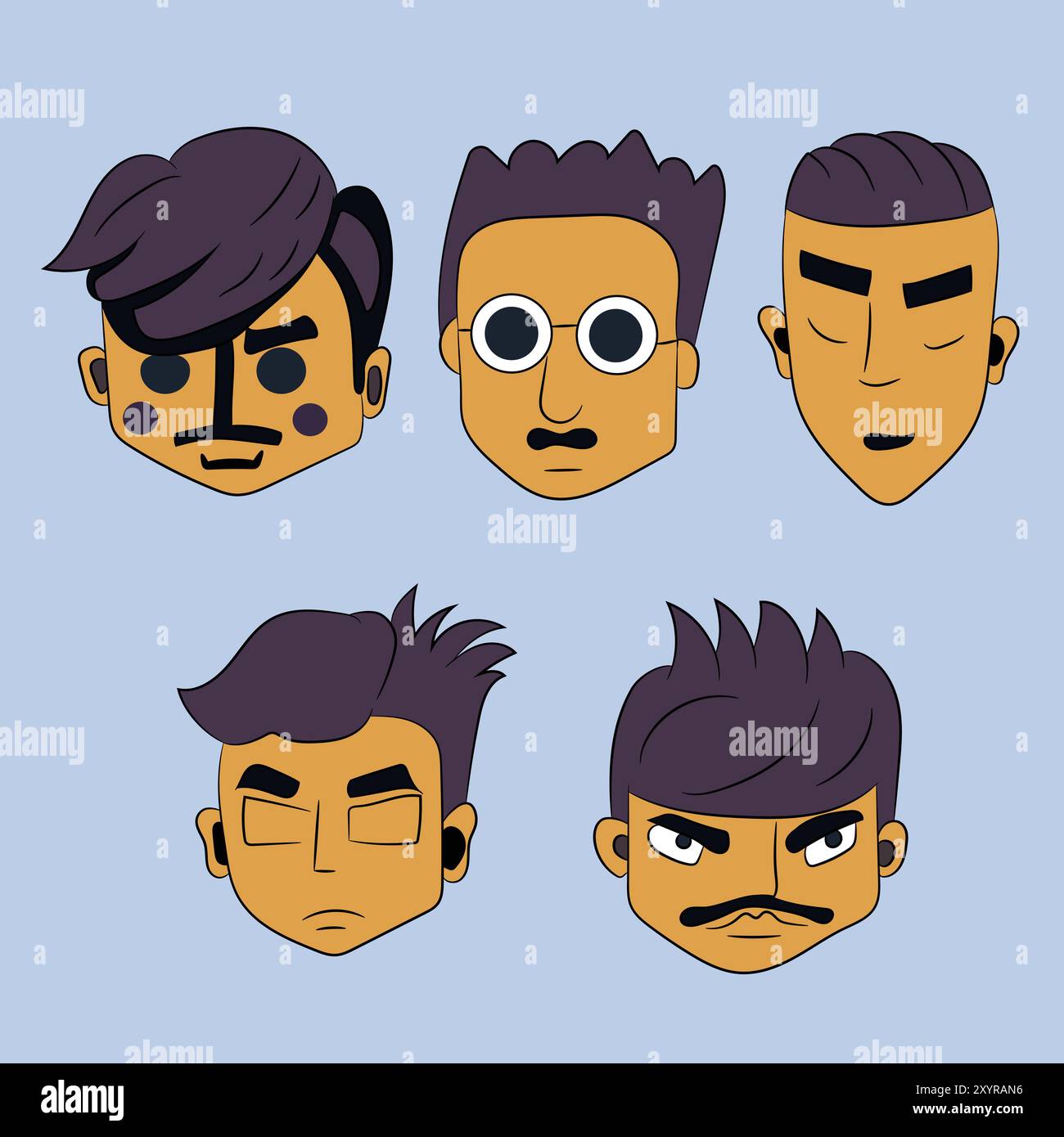 character face emotions angry Stock Vector Image & Art - Alamy