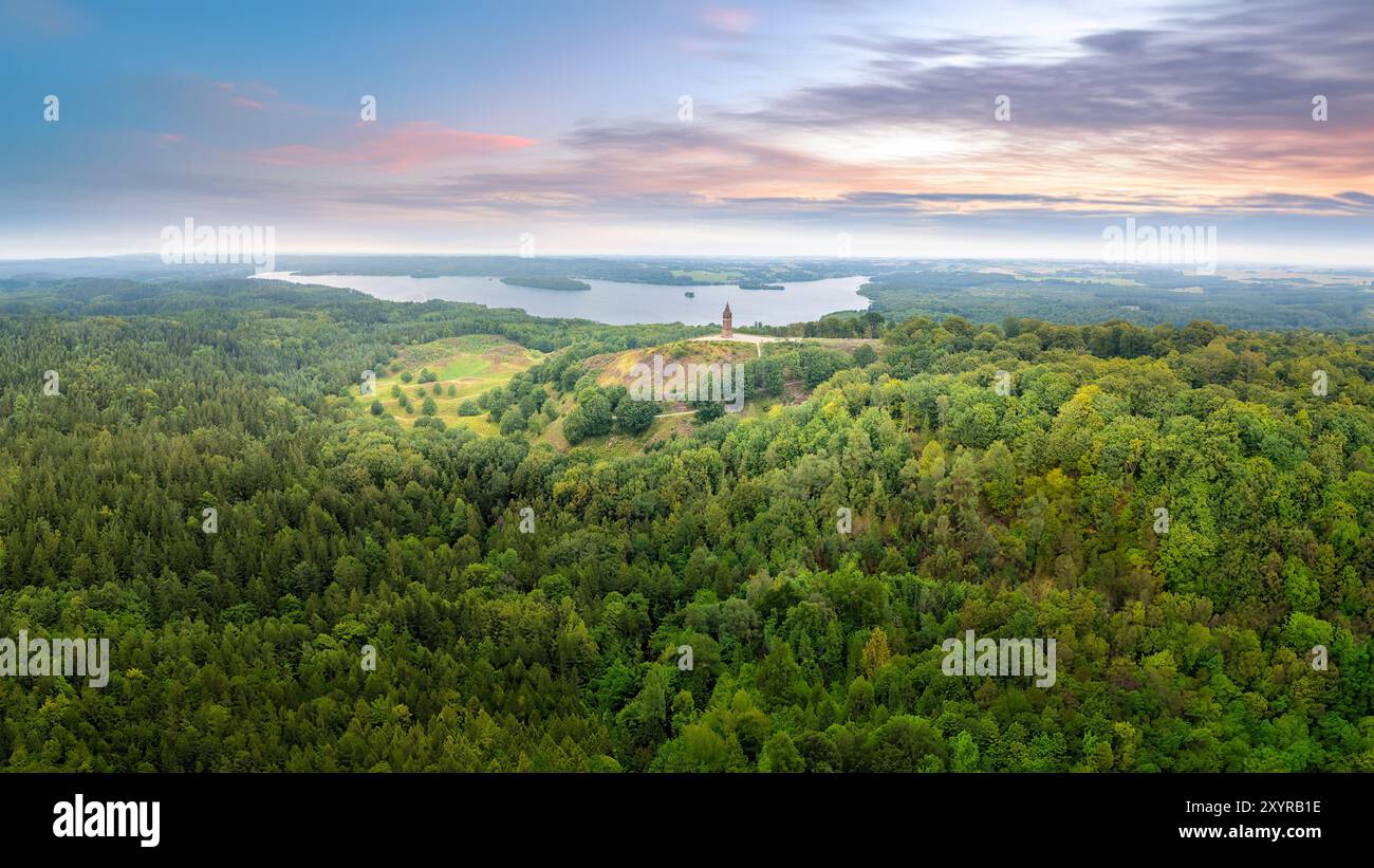 The Sky Mountain (Himmelbjerget), together with the 25m tower built in ...