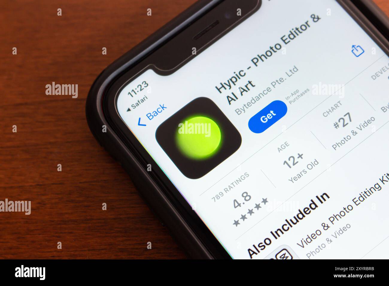 Hypic app seen in the App Store on an iPhone. Hypic is an all-in-one ...