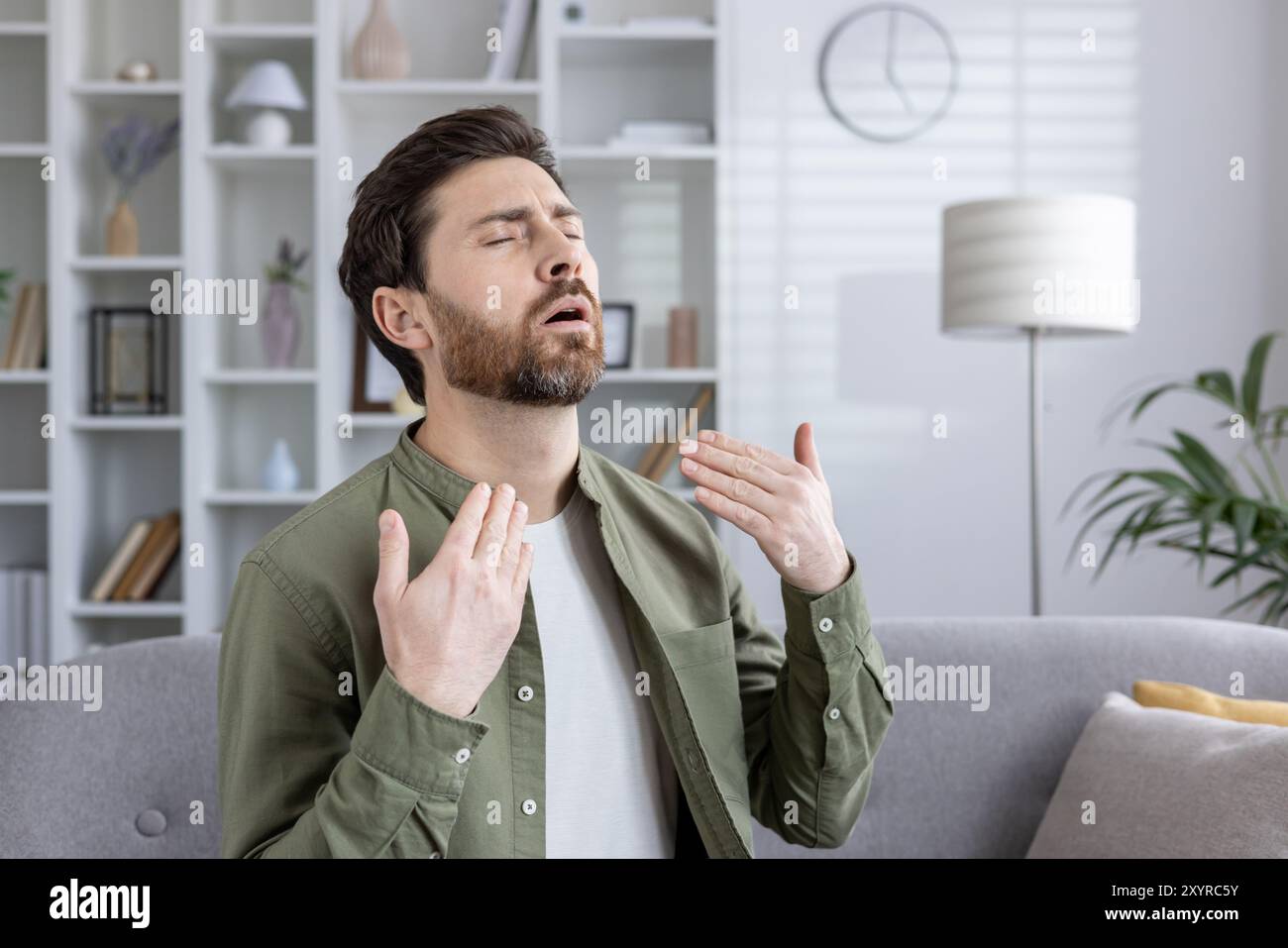 Discomforted expression hi-res stock photography and images - Alamy
