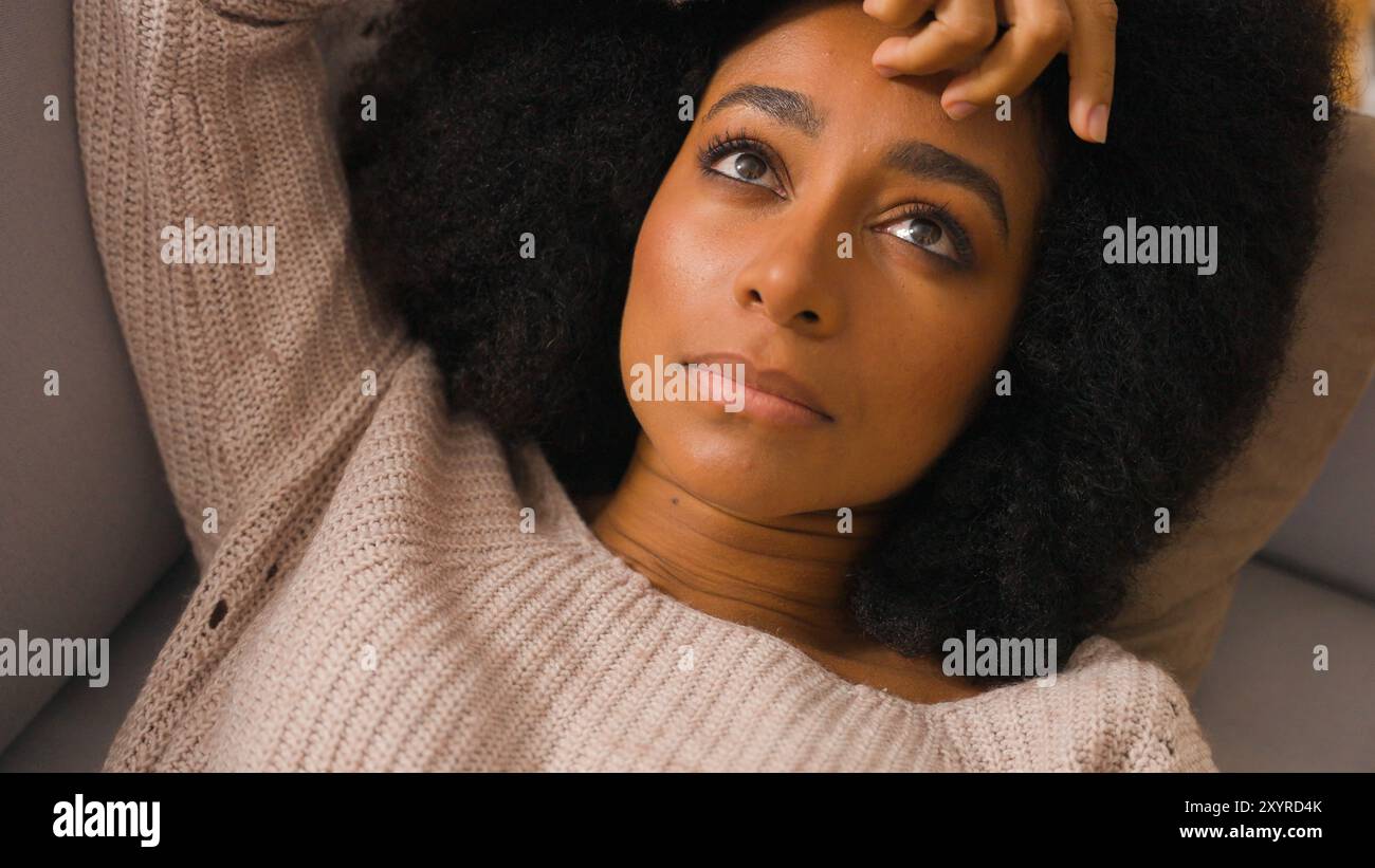 Poor sad african woman hi-res stock photography and images - Alamy