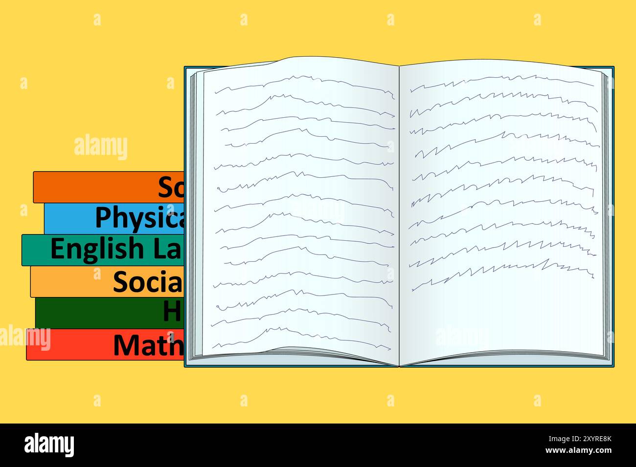 Ideal book illustration Stock Vector Images - Alamy