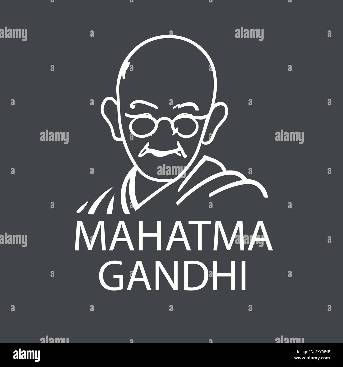 Leader of indias independence Stock Vector Images - Alamy