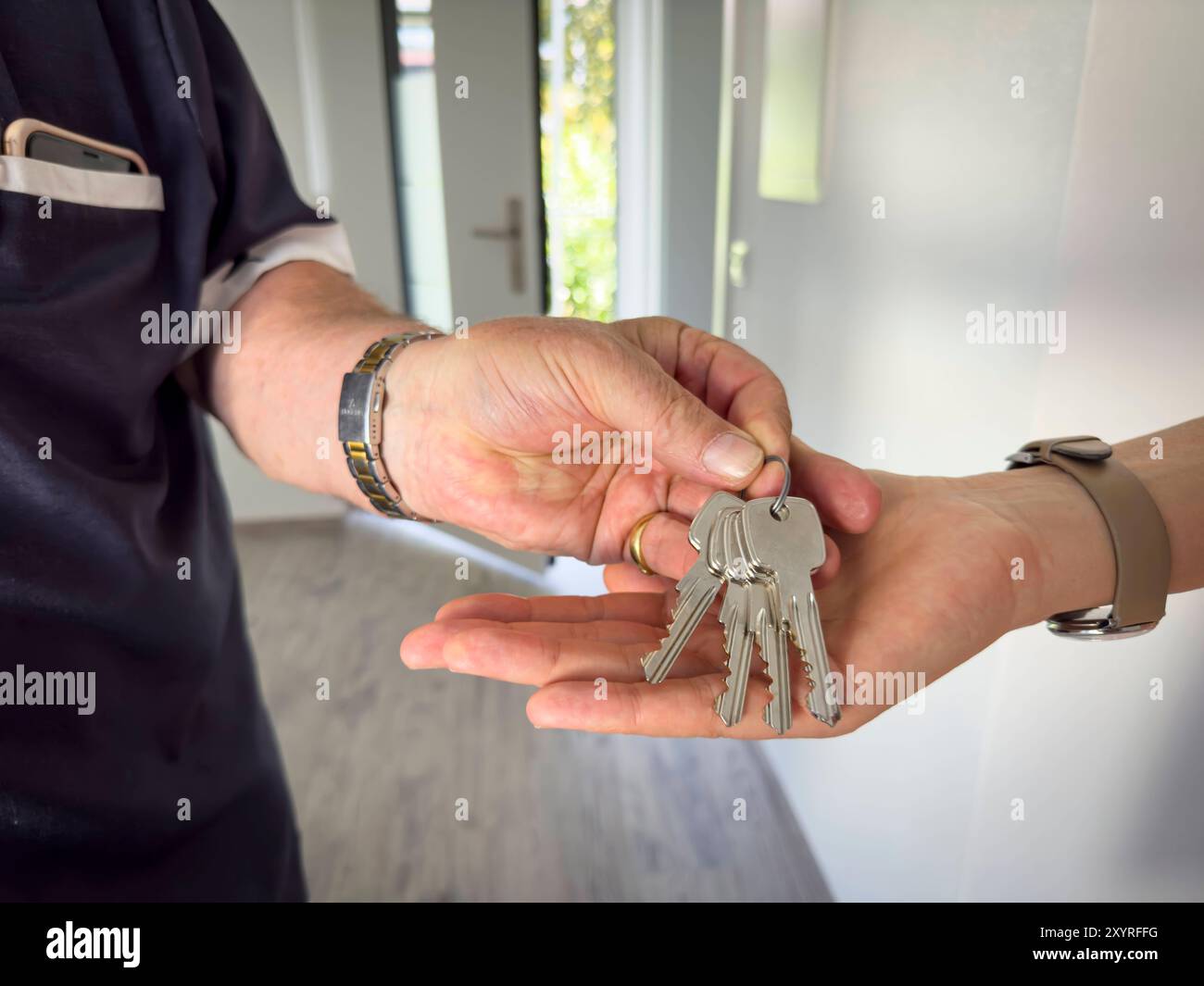 Key handover in a condominium in Füssen, Bavaria, Germany, Jun 25, 2024 ...