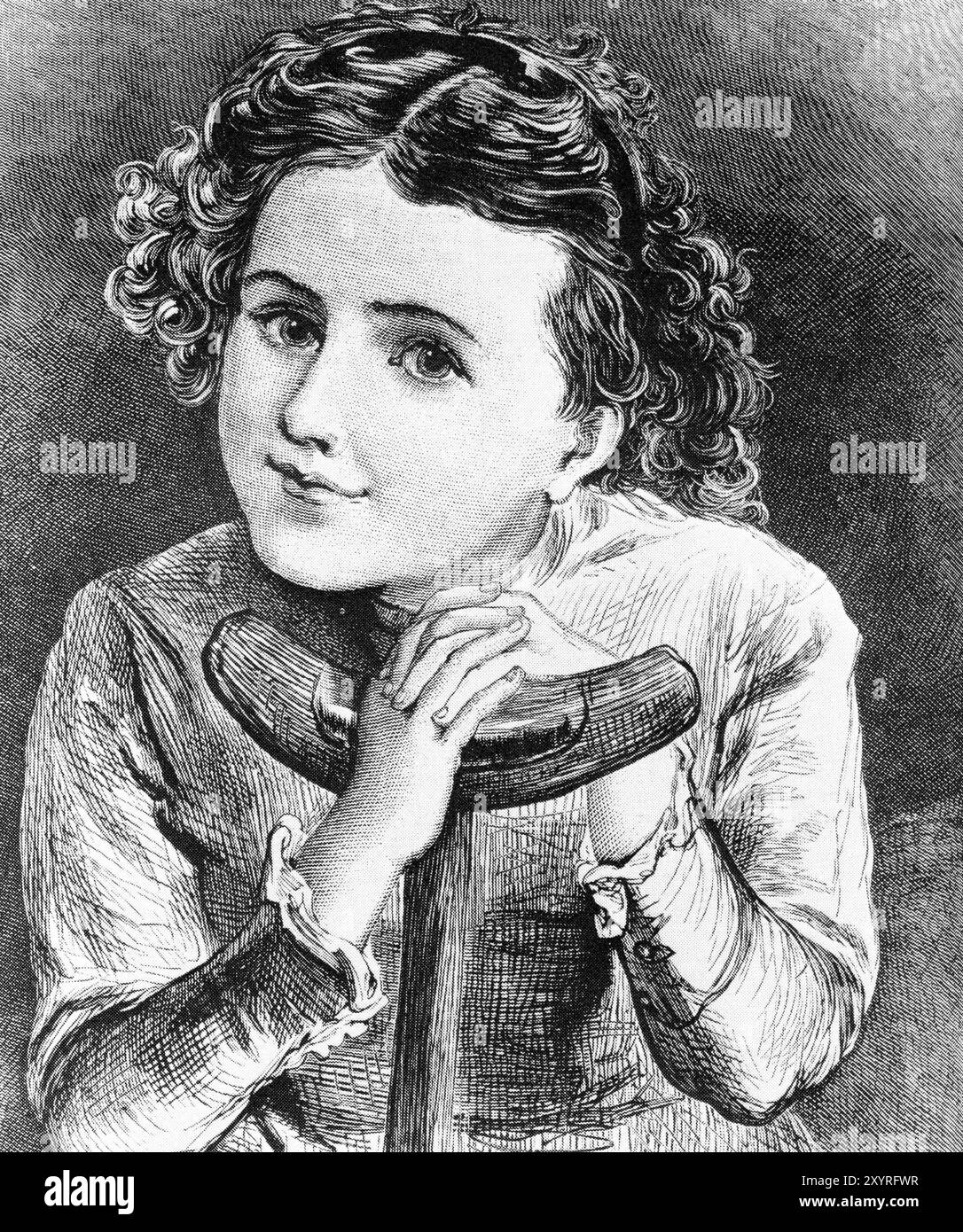 English girl 19th century Black and White Stock Photos & Images - Alamy