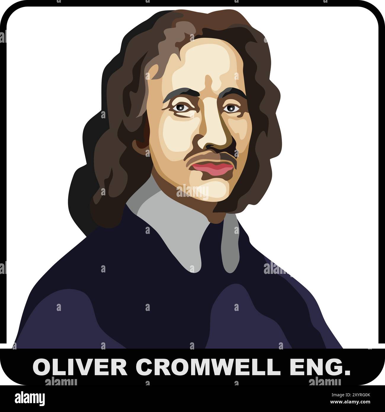 Oliver cromwell england Stock Vector Images - Alamy