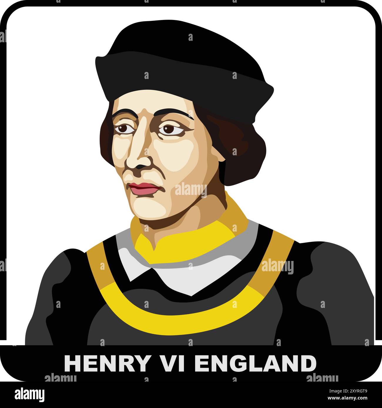 King henry vi of england Stock Vector Images - Alamy