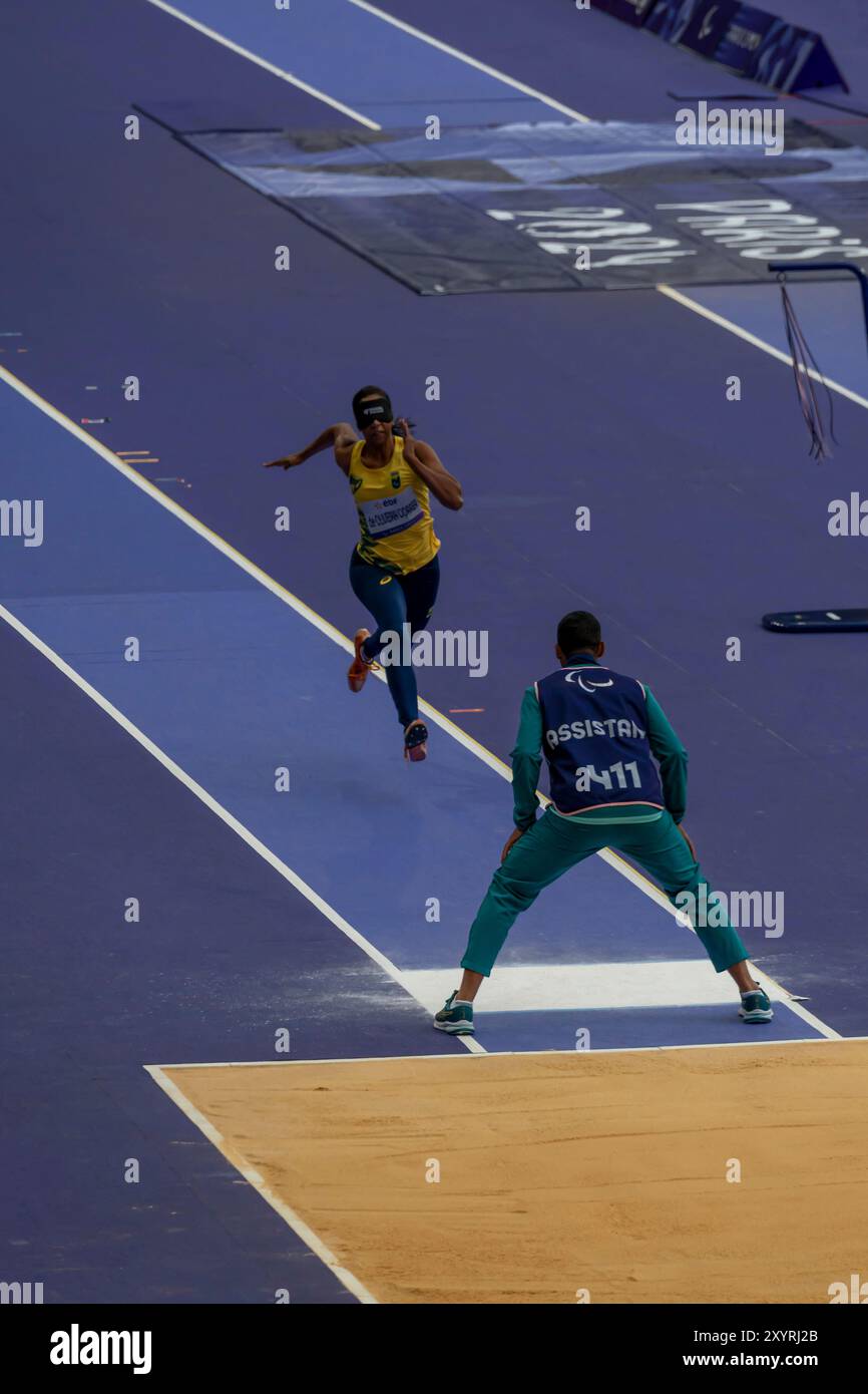 Paris, France - 08 30 2024: Olympic Games Paris 2024. View of women's ...