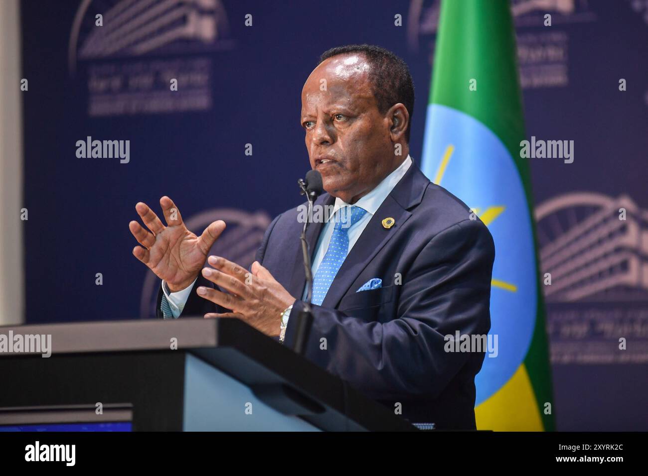 Addis Ababa, Ethiopia. 30th Aug, 2024. Ethiopian Foreign Minister Taye ...