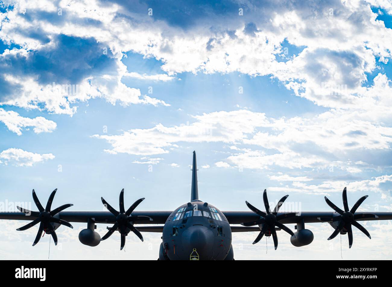 A U.S. Air Force C-130H Hercules aircraft, assigned to the 731st ...