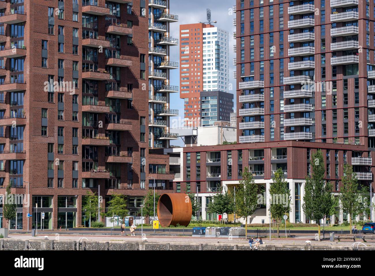 New high-rise residential buildings in the Katendrecht neighborhood ...
