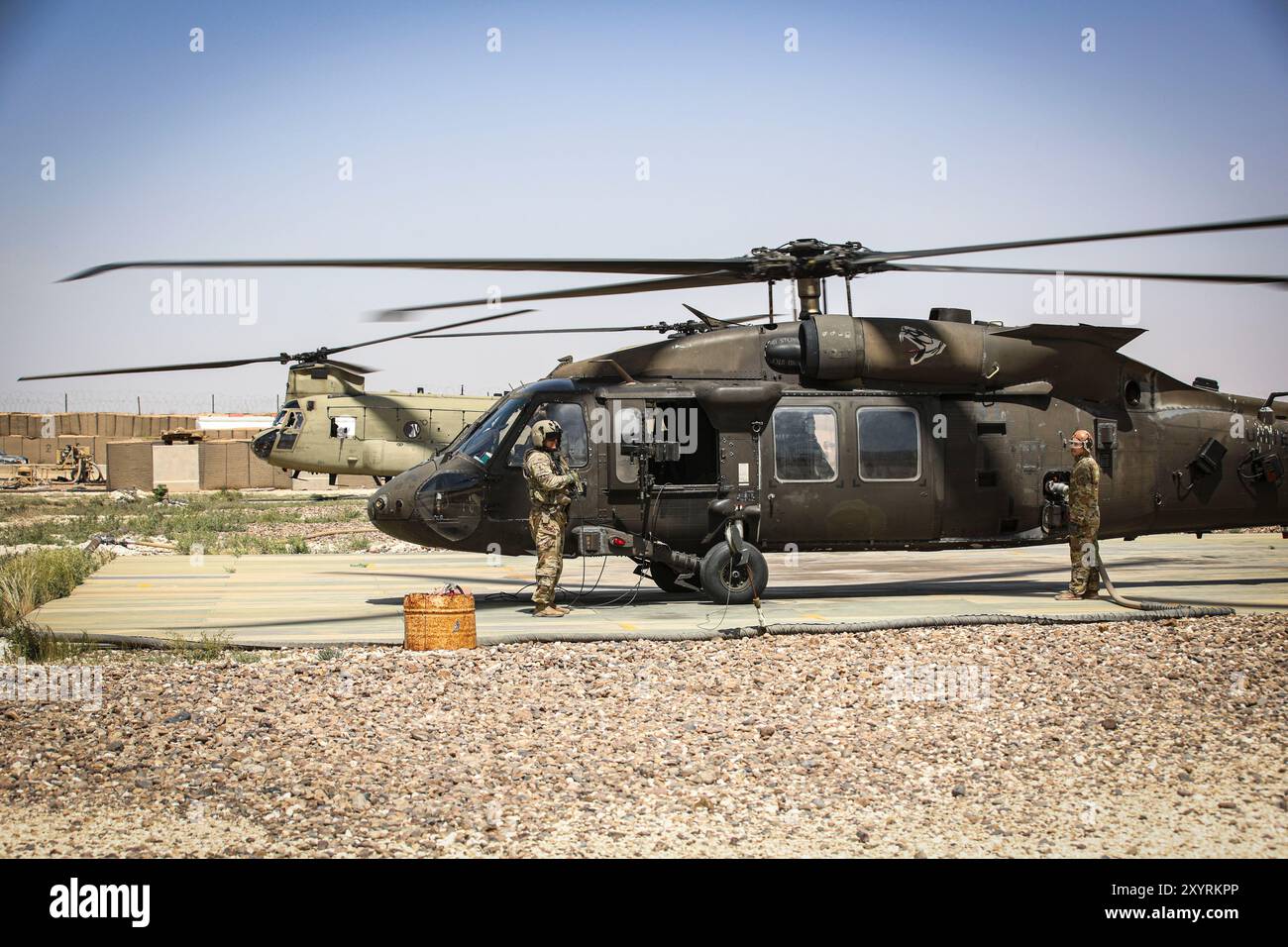 Paratroopers assigned to the 82nd Combat Aviation Brigade, 82nd ...