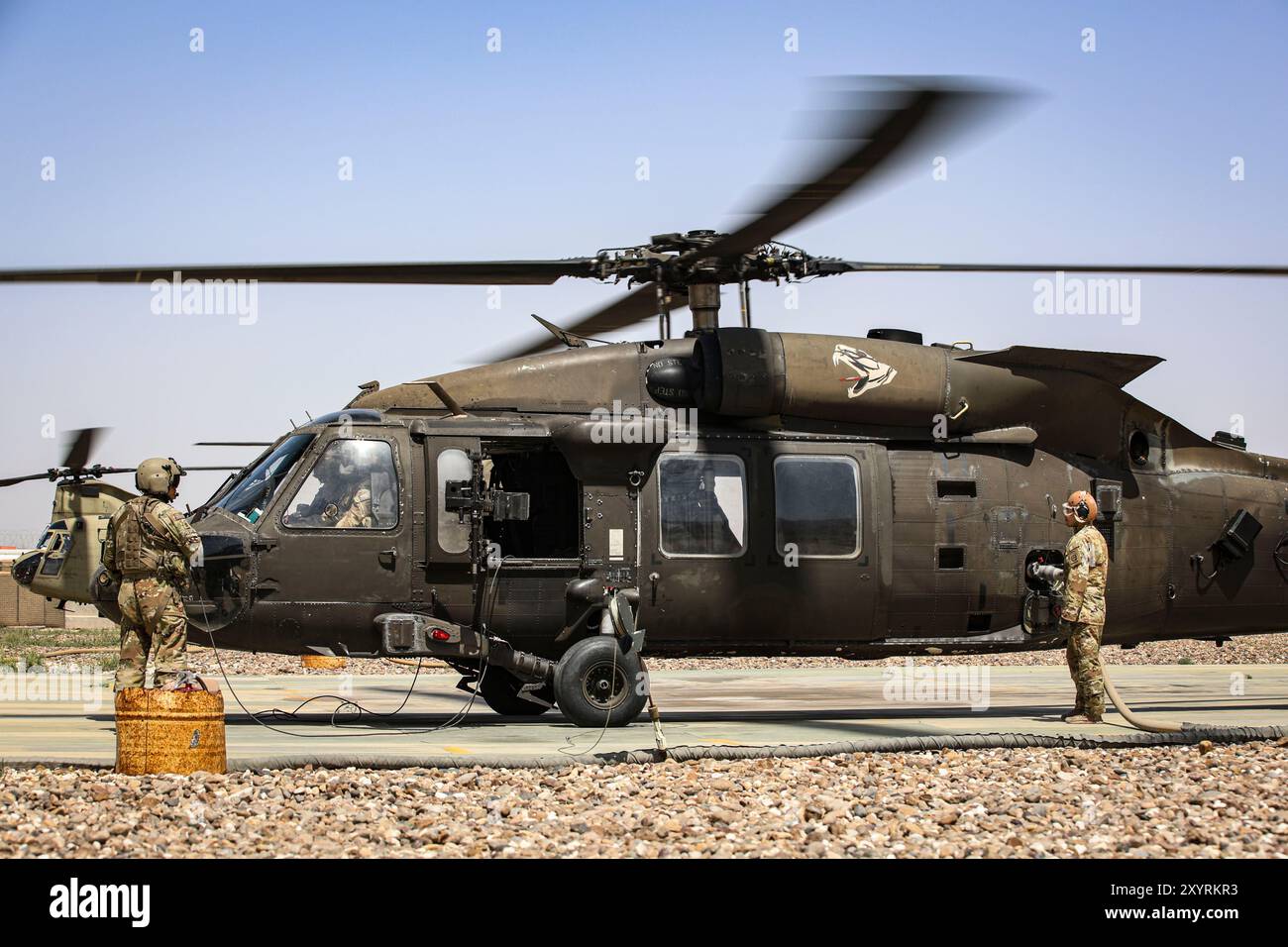 Paratroopers assigned to the 82nd Combat Aviation Brigade, 82nd ...