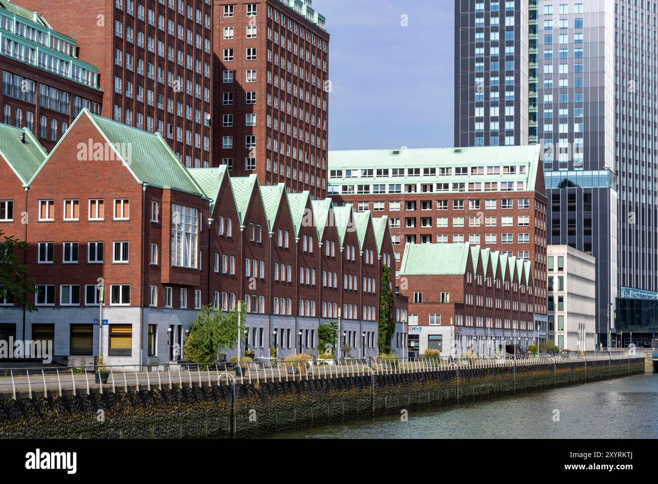 Warehouse-style residential buildings, on the Spoorweghaven, in the Kop ...