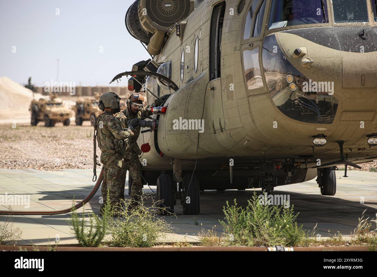 Paratroopers assigned to the 82nd Combat Aviation Brigade, 82nd ...