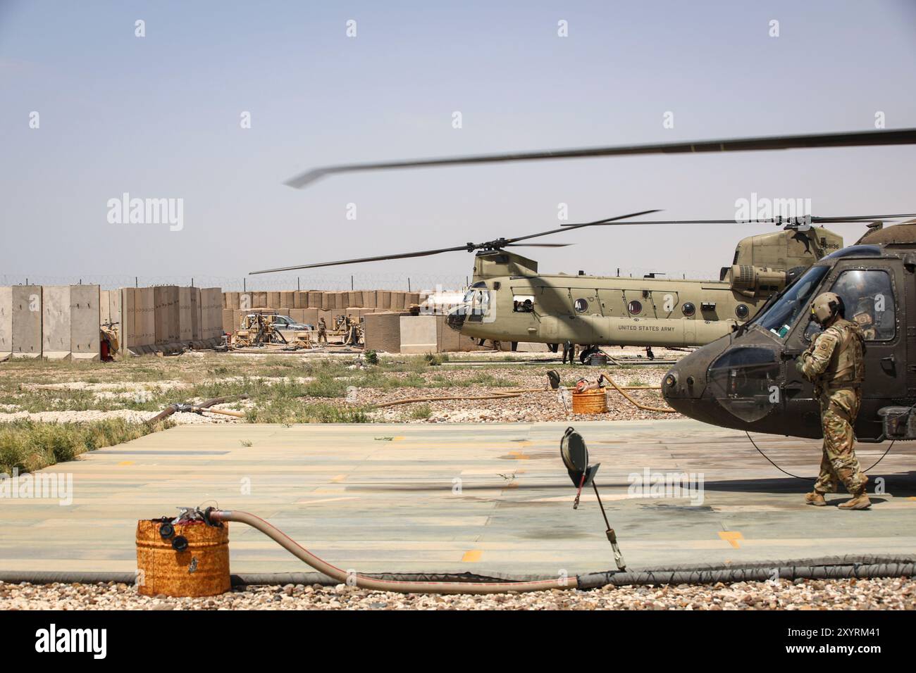 Paratroopers assigned to the 82nd Combat Aviation Brigade, 82nd ...